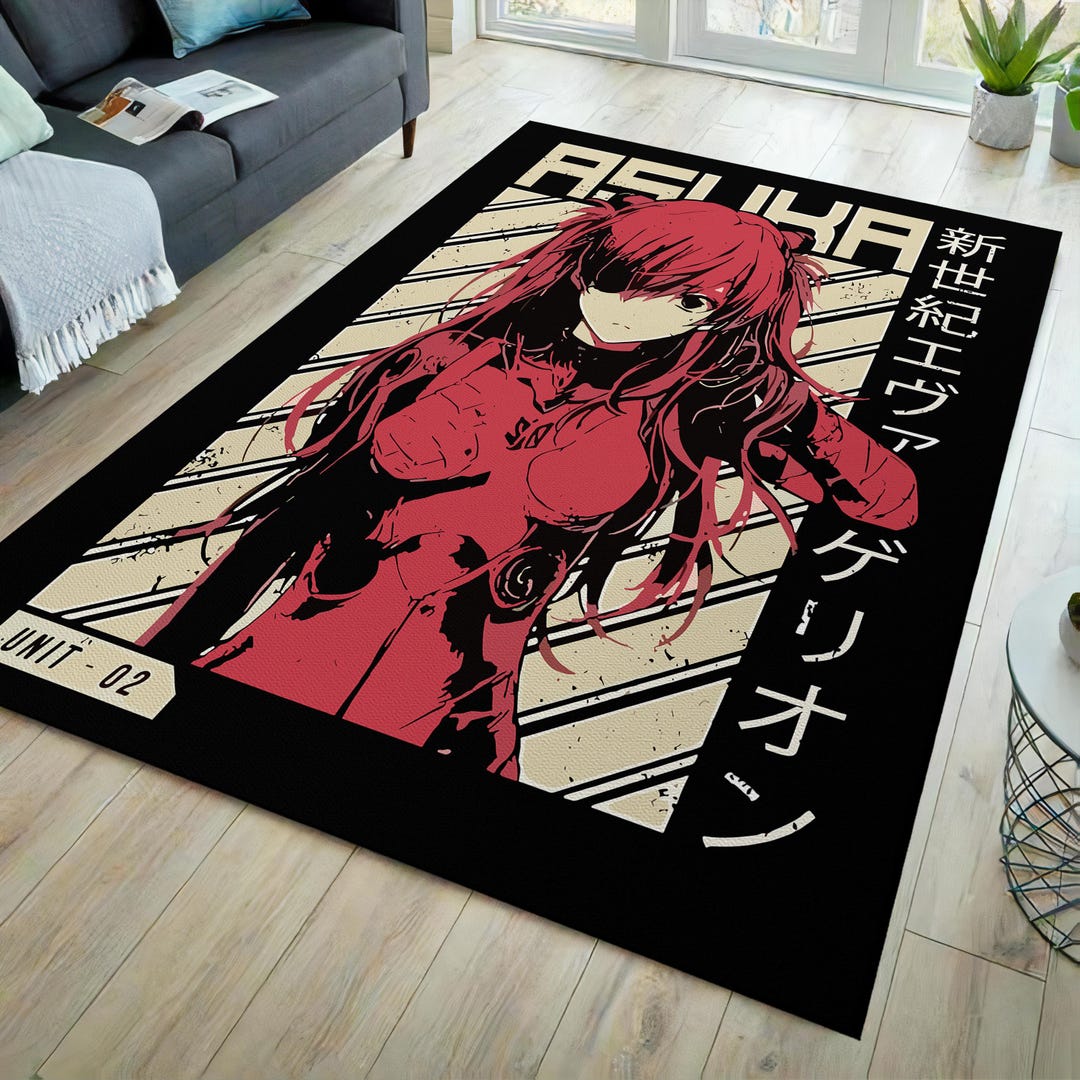 Anime Girl Rug, Anime Themed Rug, Anime Poster Rug, Japanese Rug, Rug ...