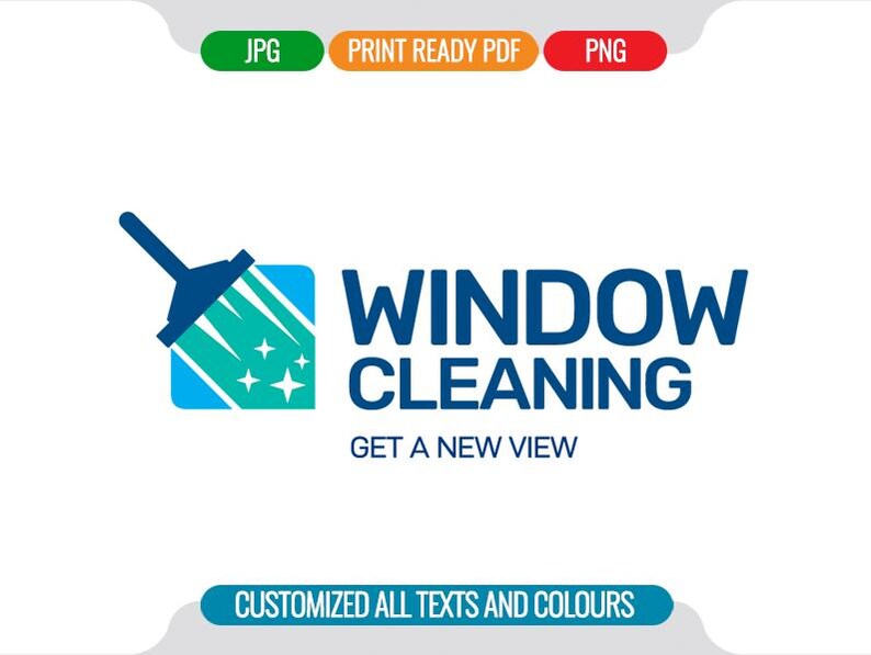 Window Cleaning Logo, Window Cleaning Company Logo, Window Cleaning ...