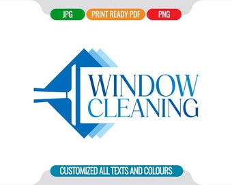 Window Cleaning Logo, Window Cleaning Company Logo, Window Cleaning ...
