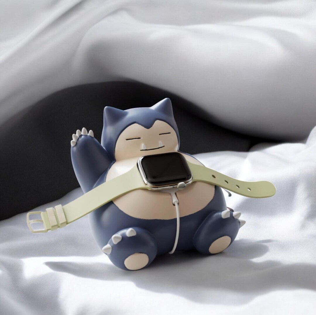 Snorlax Watch Stand Charging Dock for Apple Smartwatches Pokemon Smart ...