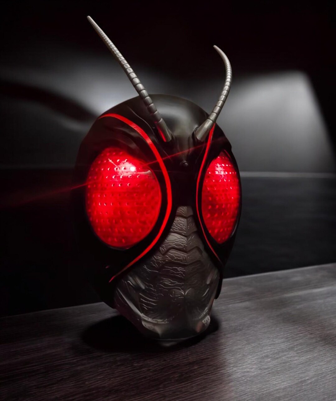 LED Masked Kamen Rider Black Helmet Cosplay Kamen Rider Mask Customized ...