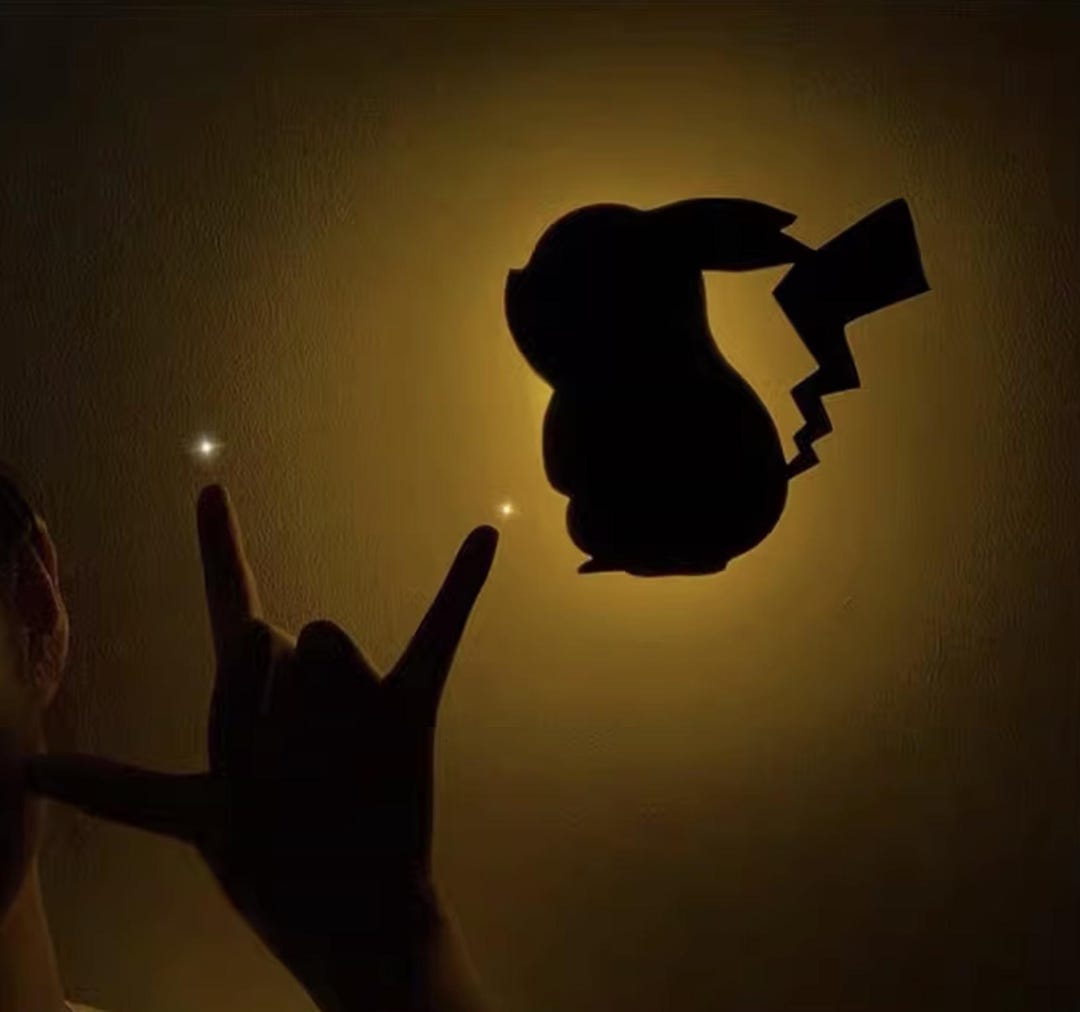 Pokemon Pikachu Night Light Pokemon Bedroom Bedside Sleepcreative Cute ...