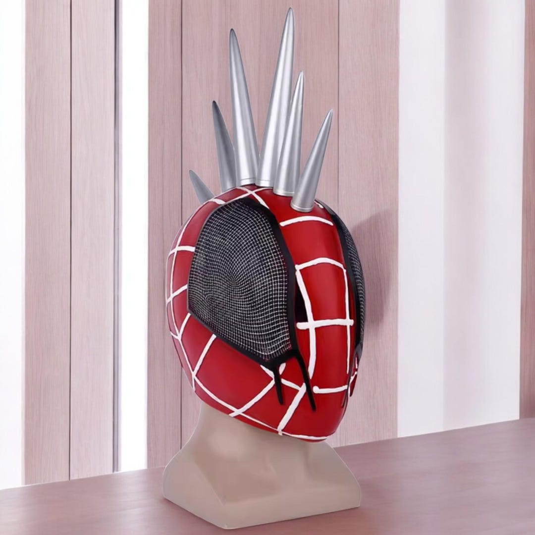Spider-punk Mask Spider-man: Across the Spider-verse Customized ...