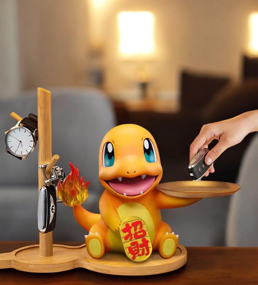 Pokemon Charmander Coin Bank GK Statue Pokemon Key Holder Pokemon Desk ...