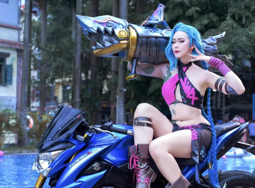 Jinx Shark Launcher Arcane Replica League of Legends Replica League of Legends Cosplay Arcane ...