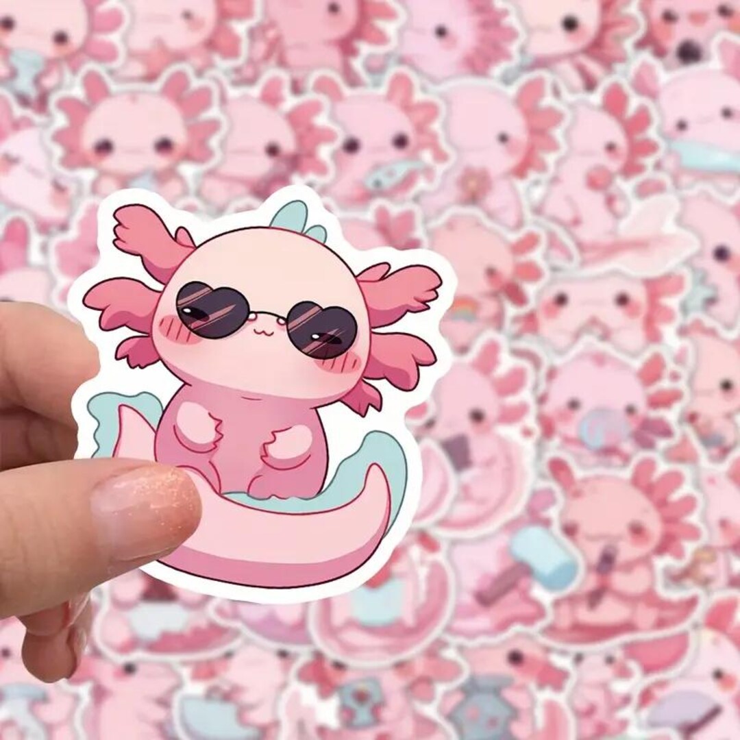Cute Axolotl Stickers | 10/20/30 Piece | Random Sticker Packs ...