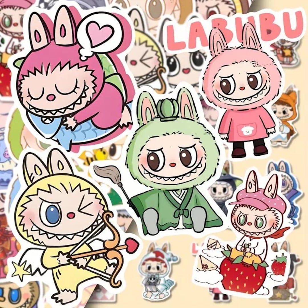 Labubu Stickers | 10/20/30 Piece | Random Sticker Packs | Waterproof ...
