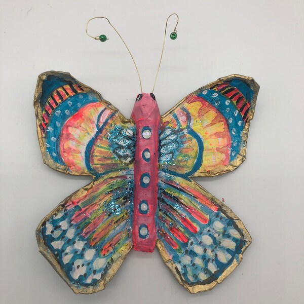 Paper Mache Hand Painted Ornaments - Etsy