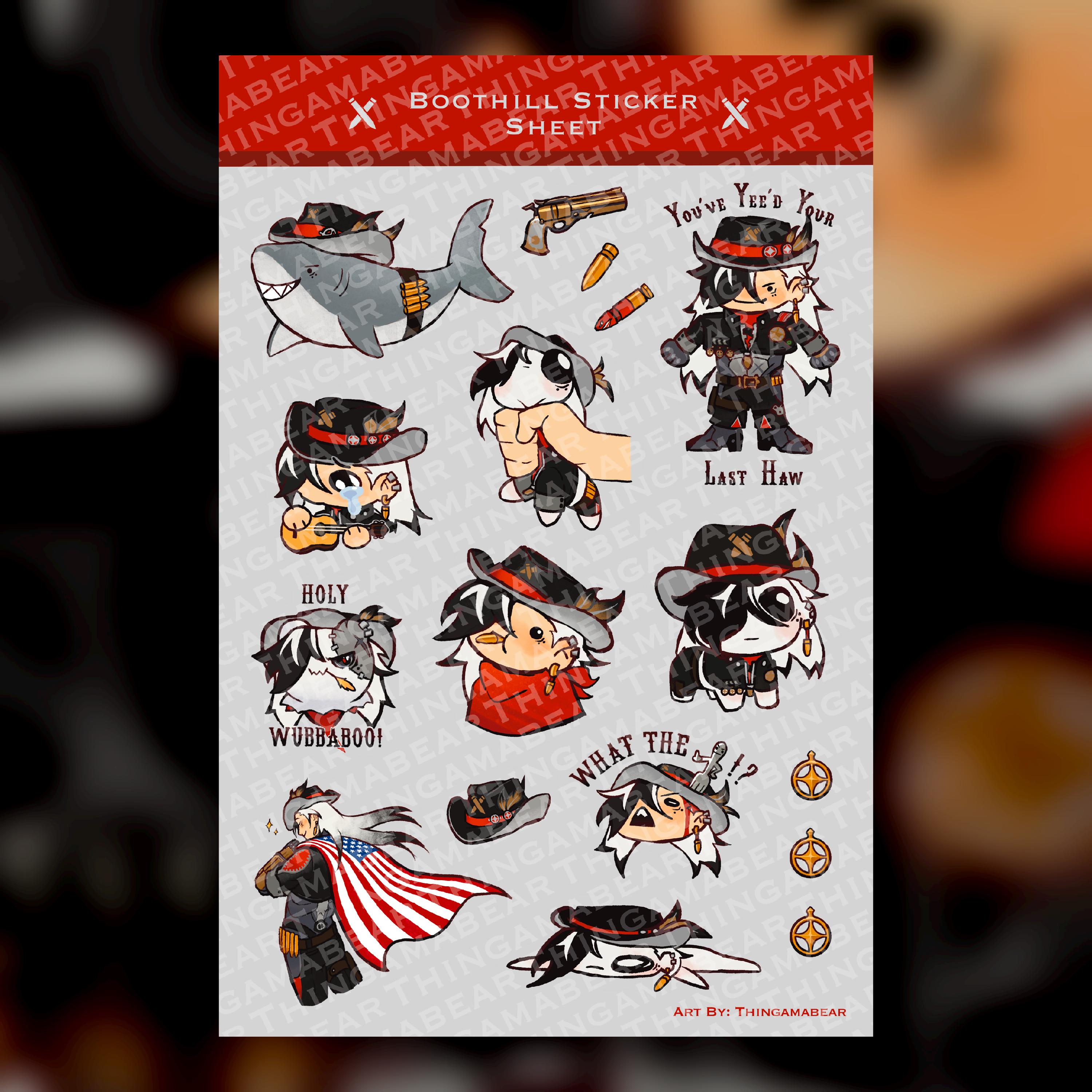 Boothill honkai Star Rail Sticker Sheet - Etsy
