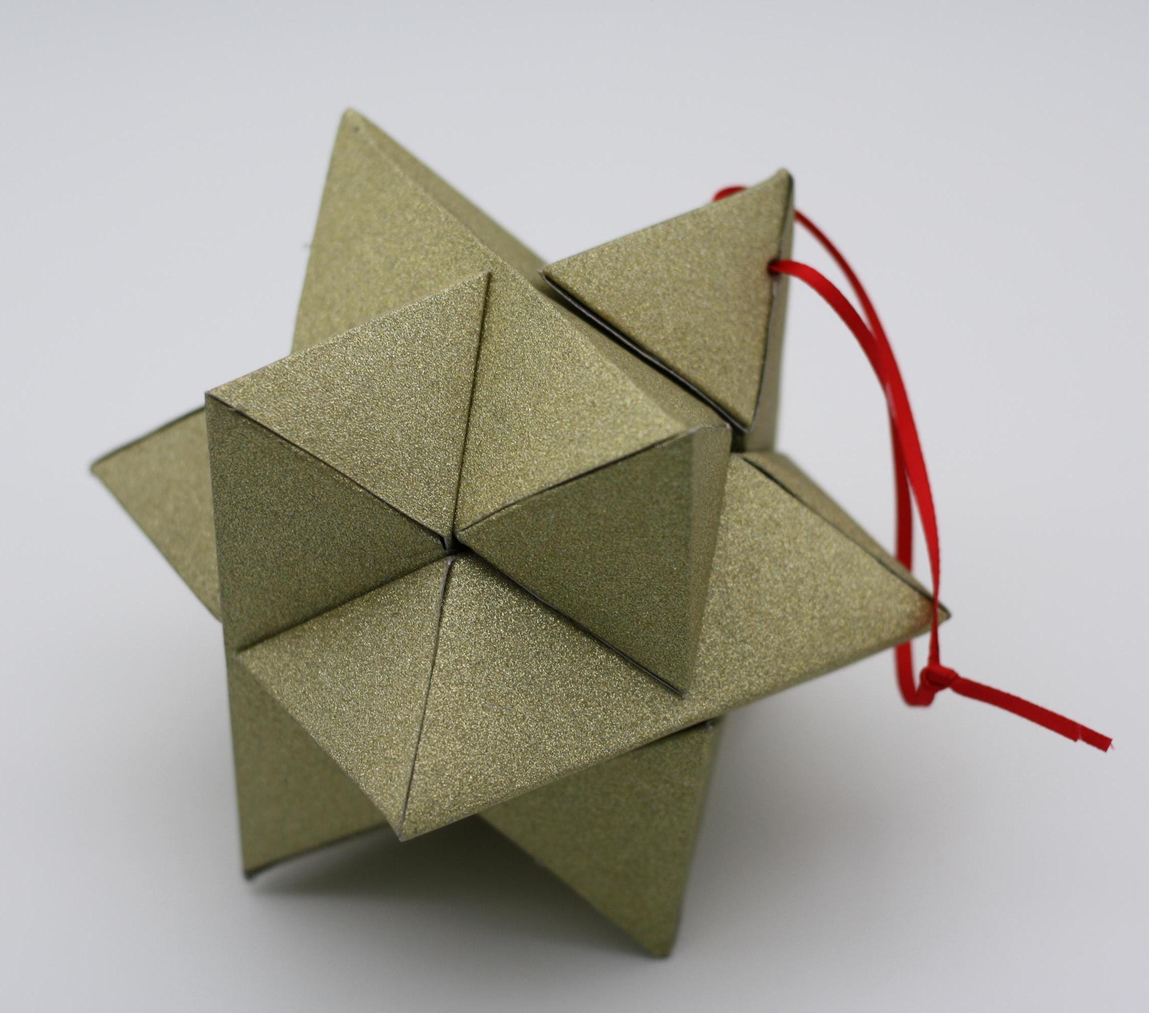 3D Paper Star Puzzle Template - Etsy