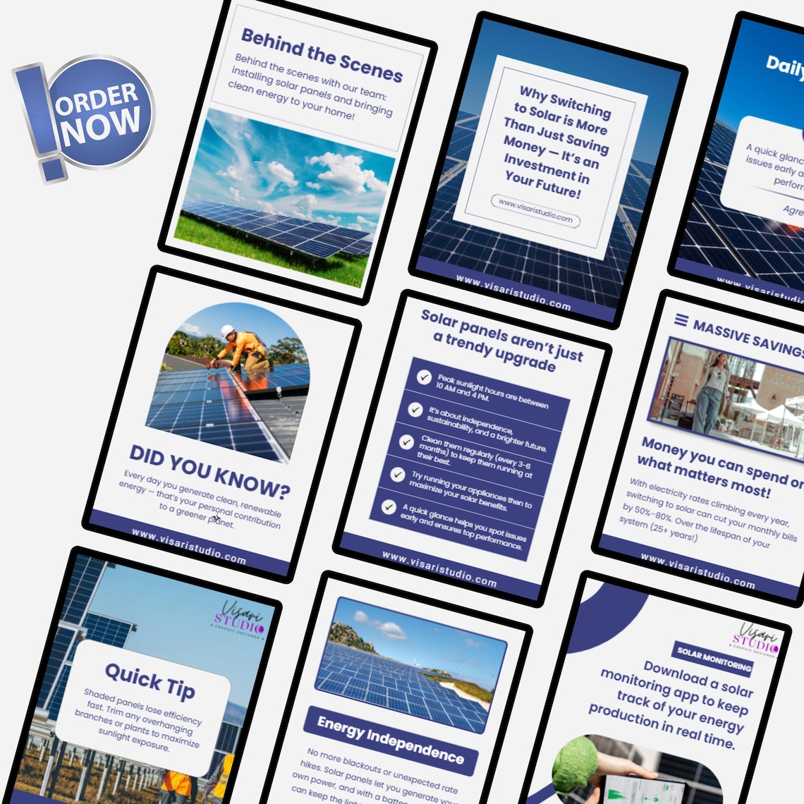 101+ Solar Panel Canva Templates, Green Business Social Media New Size ...