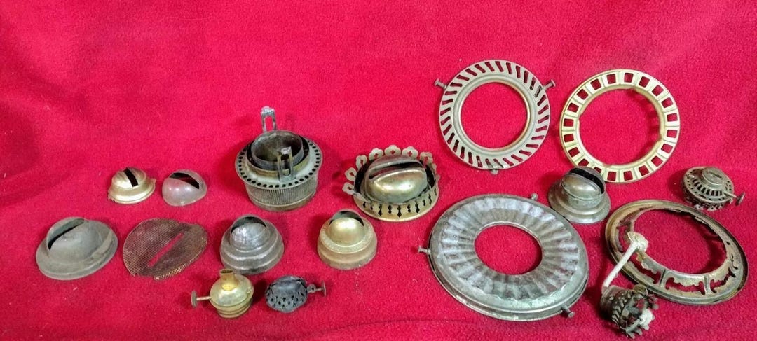KEROSENE Oil LAMP Parts Repair Replace Burners Antique Vintage MIXED Lot - Etsy