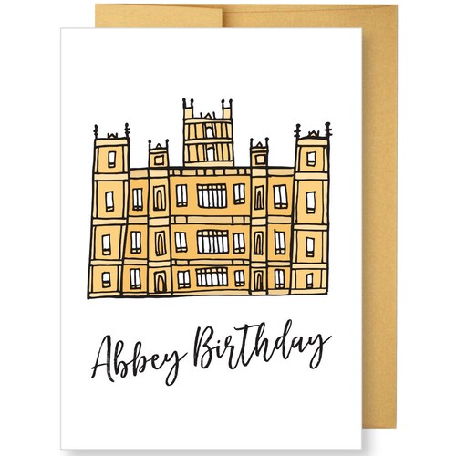 DIGITAL DOWNLOAD abbey Birthday Greeting Card 2 - Etsy