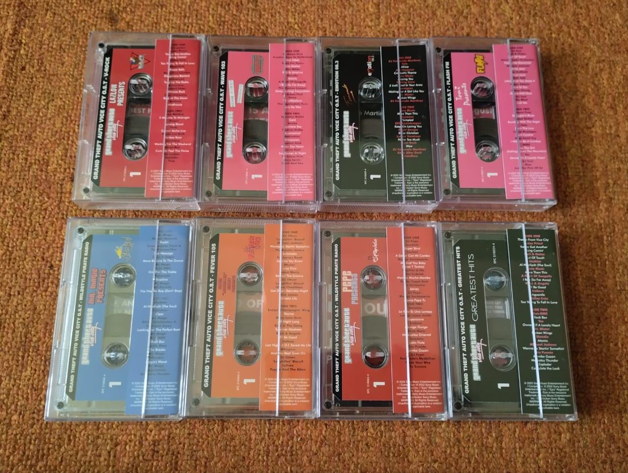 GTA Grand Theft Auto Vice City OST Cassette Tape - V Rock Wave 103 Emotion 98.3 Flash FM ...