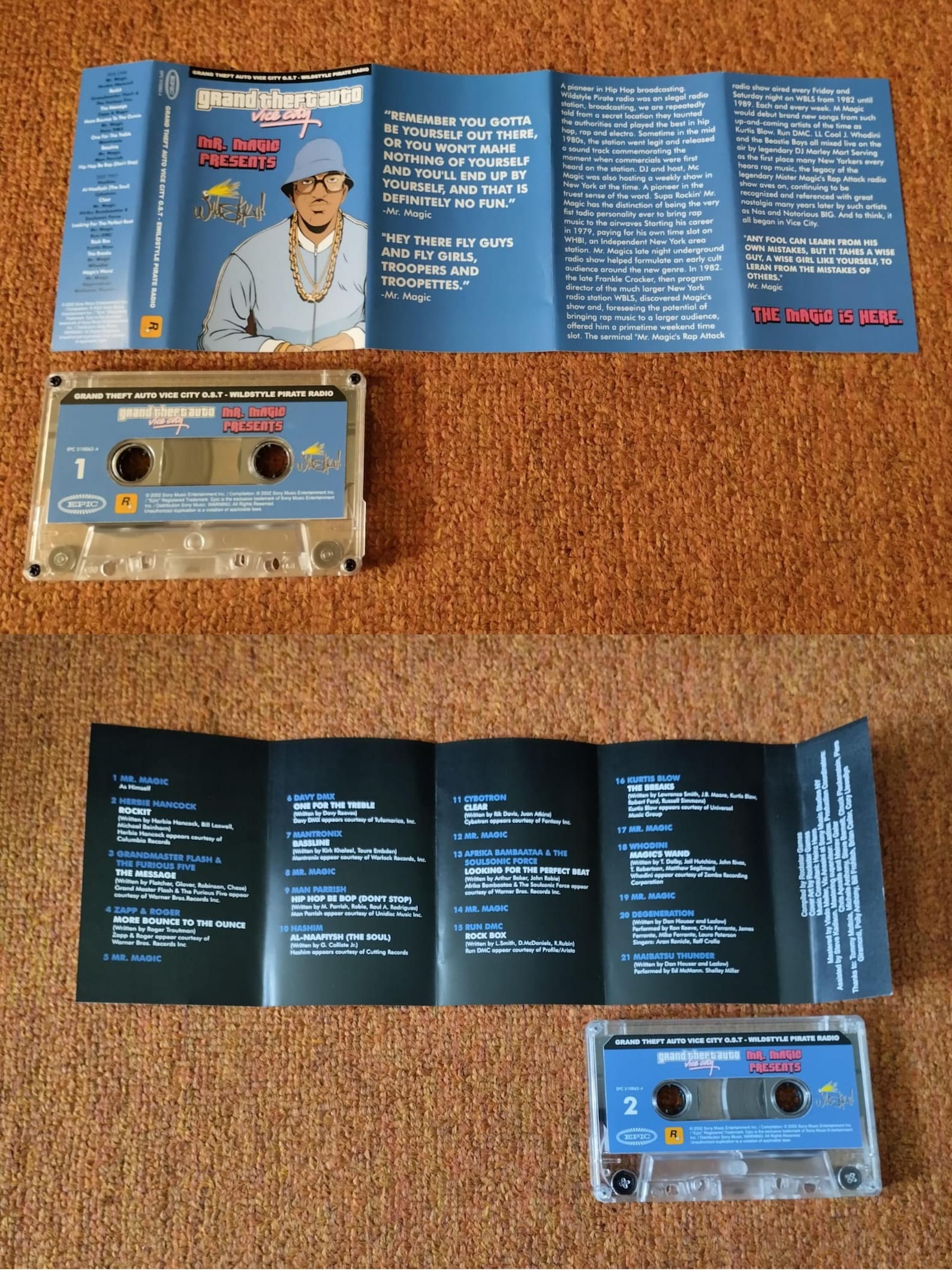 GTA Grand Theft Auto Vice City OST Cassette Tape - V Rock Wave 103 ...