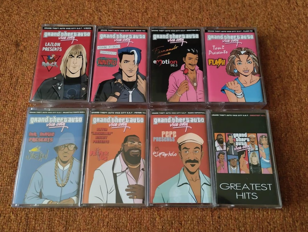 GTA Grand Theft Auto Vice City OST Cassette Tape - V Rock Wave 103 ...
