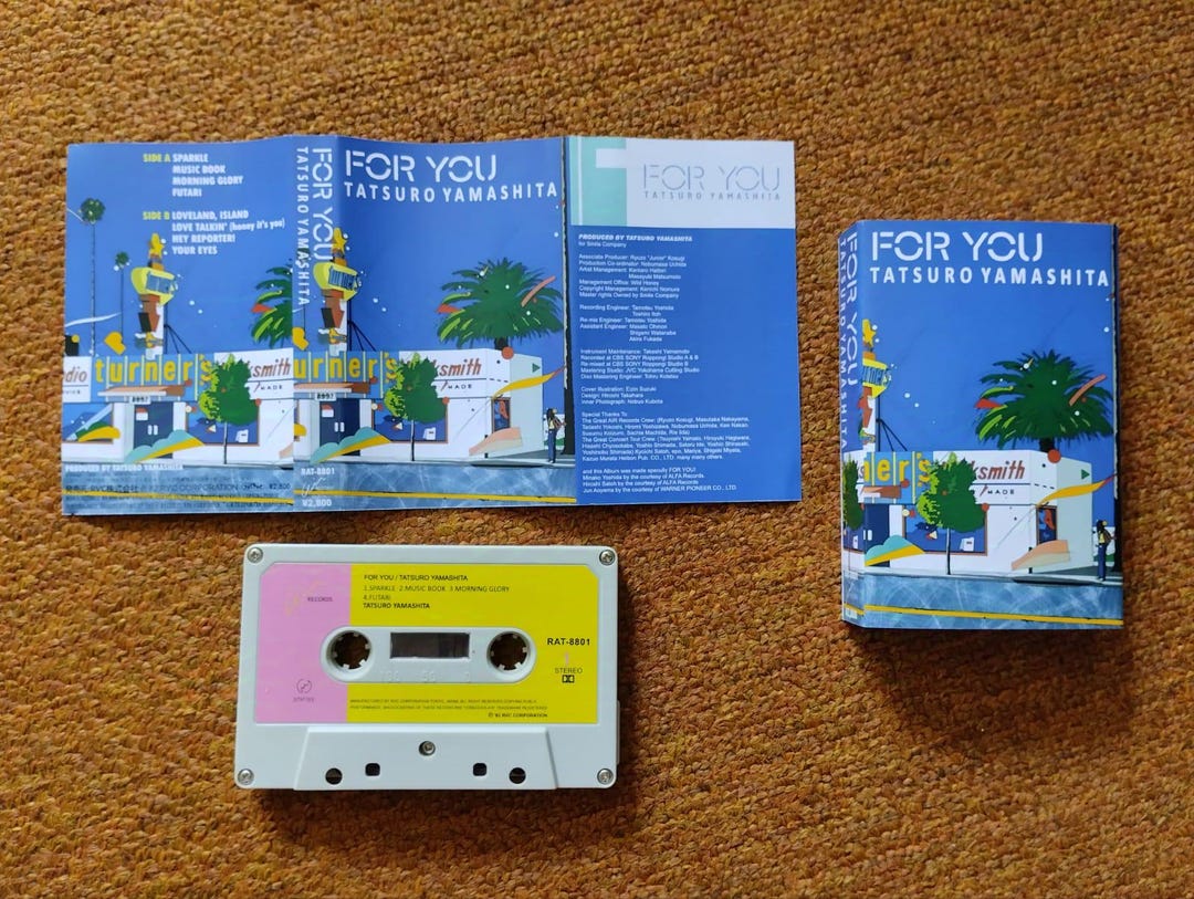 Tatsuro Yamashita - for You With Slipcase Cassette Tape Citypop Jpop ...