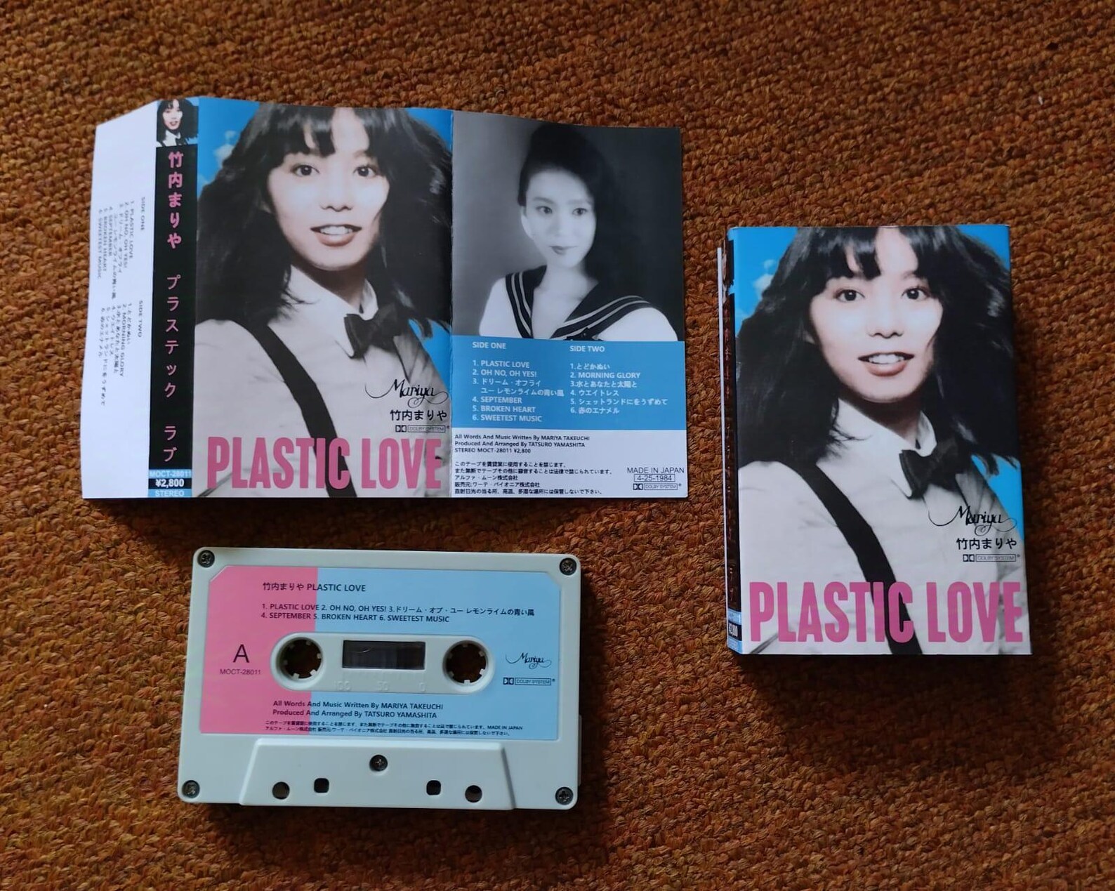Mariya Takeuchi Plastic Love With Slipcase Cassette Tape Citypop Jpop Japan - Etsy