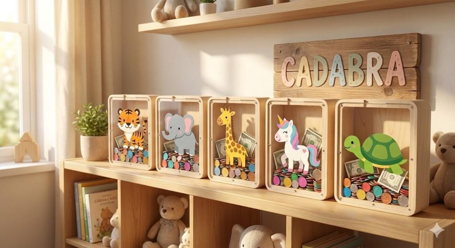 Animal Money Box Laser Cut Files Kids Piggy Bank Bundle, 10 Designs ...