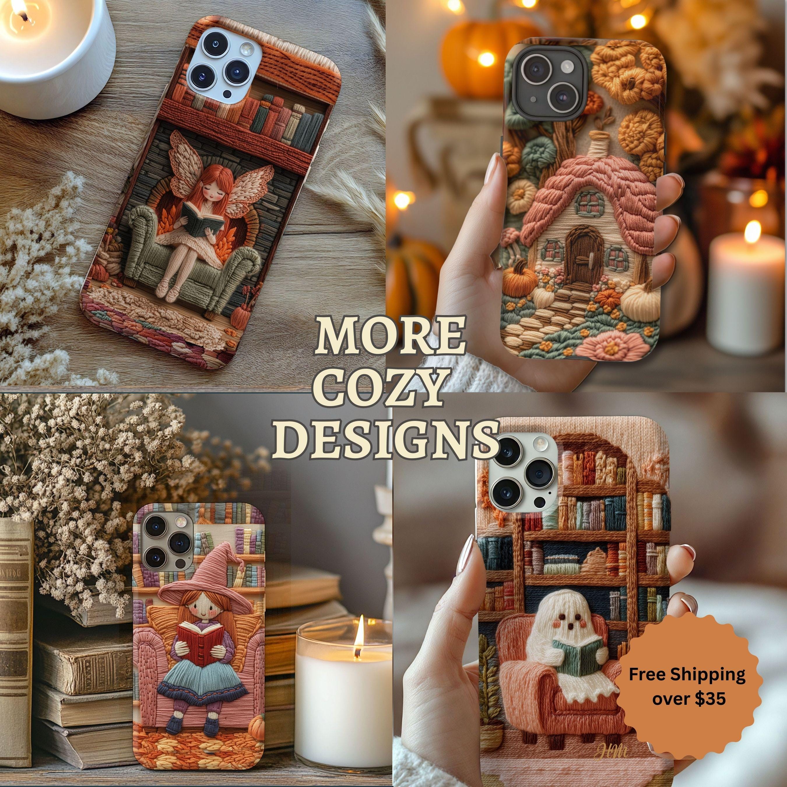 Robin Embroidered Style Phone Case: Winter Bird Design - iPhone ...