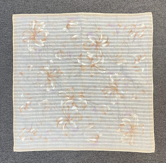 Vintage Jun Ashida Floral Handkerchief Bandana Pocke… - Gem