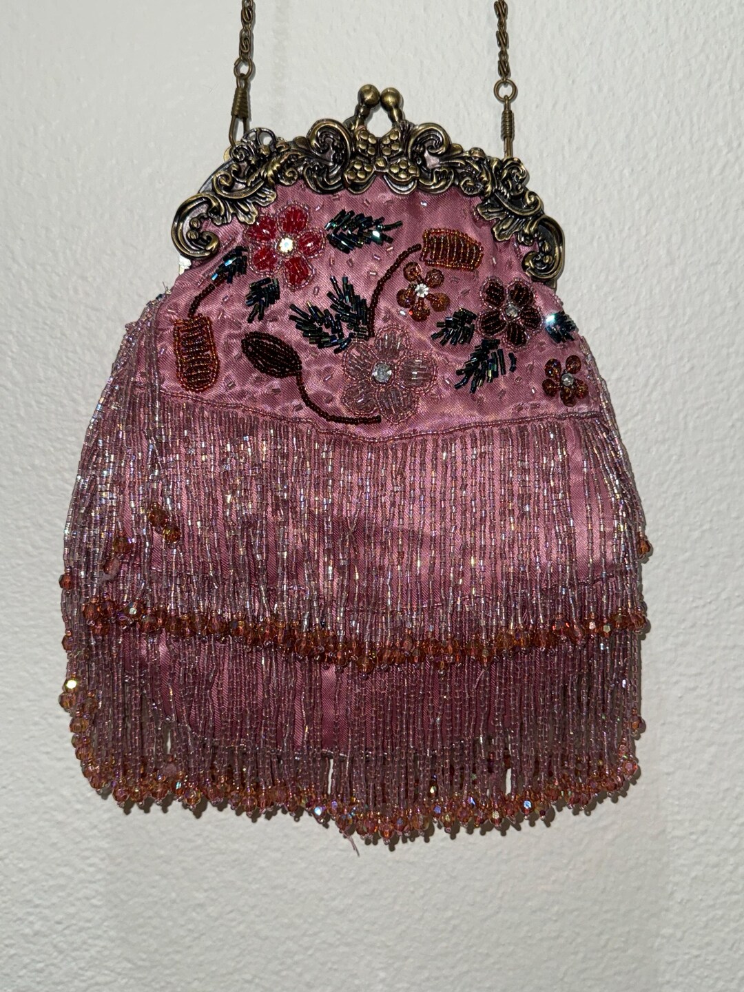 Vintage Seed Bead Flapper Clutch Evening Handbag Purse - Etsy