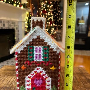 Darling Vintage Plastic Canvas Cottage - Etsy