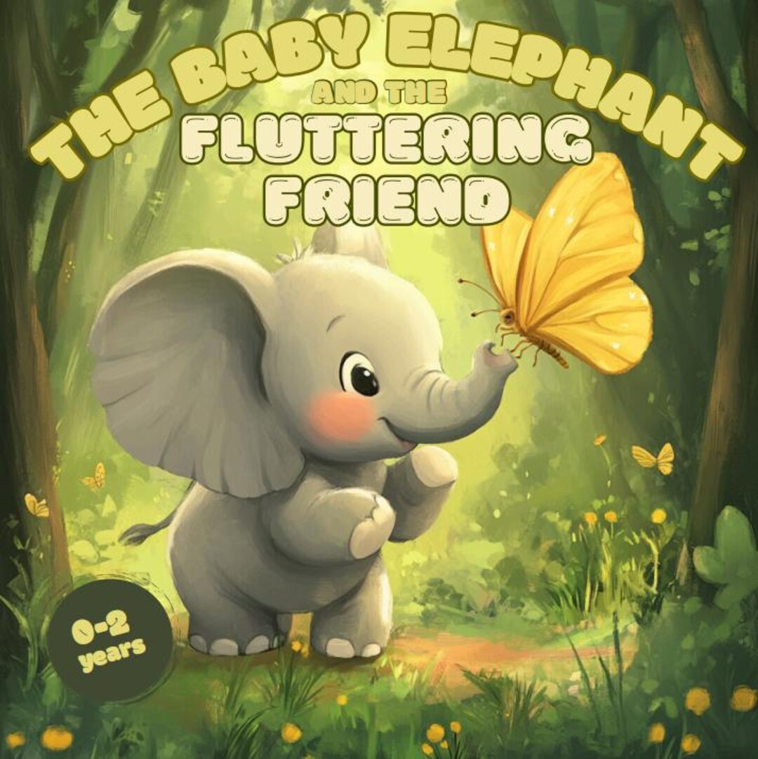 Children's Storybook: the Baby Elephant and the Fluttering Friend. Age ...