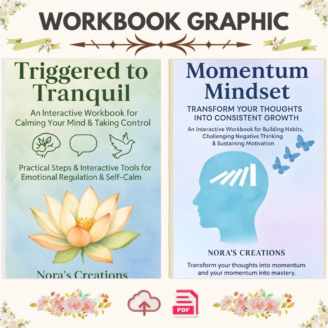 Anxiety & Trigger Relief Workbook Bundle – Emotional Healing (digital ...