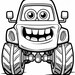50 Monster Truck Coloring Pages for Adults: Stress Relief Printable PDF ...