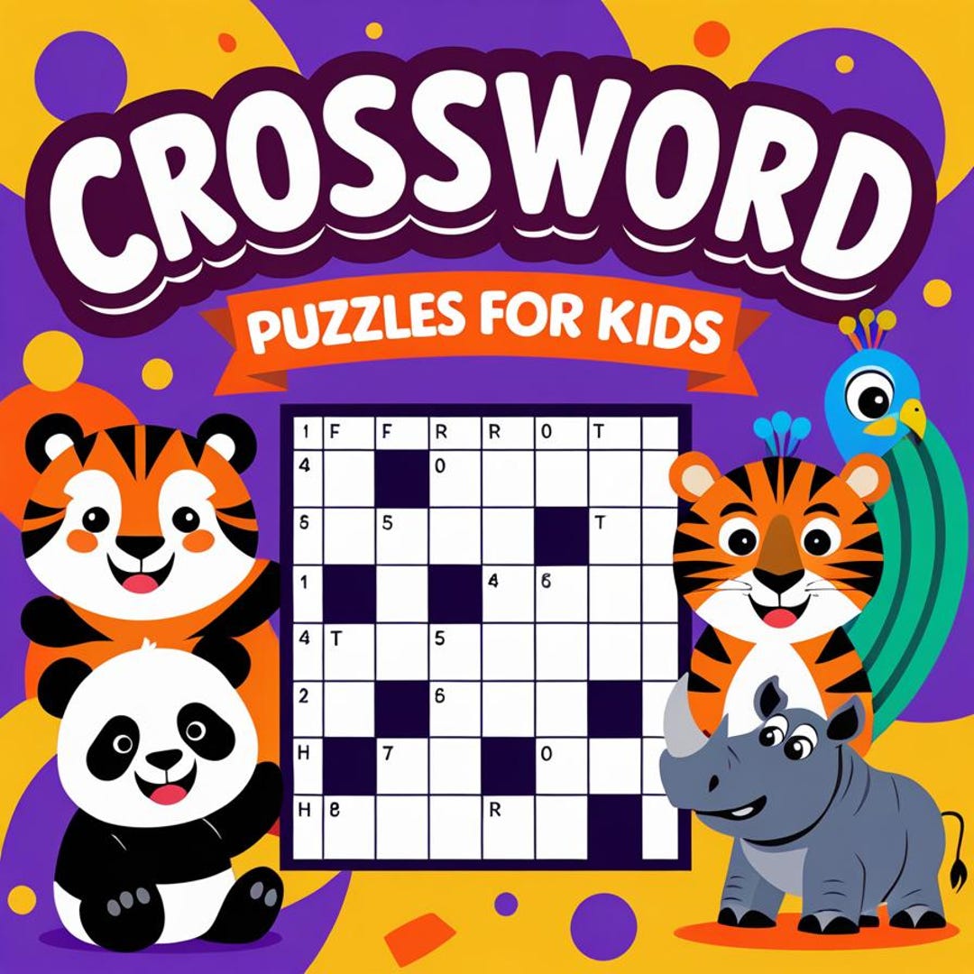 Educational Crossword Puzzles for Kids | 50 Printable Brain Games for ...