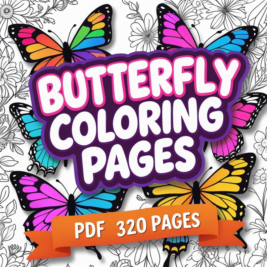 Butterfly Coloring Book for Kids: 320 Pages of Educational Fun (PDF ...