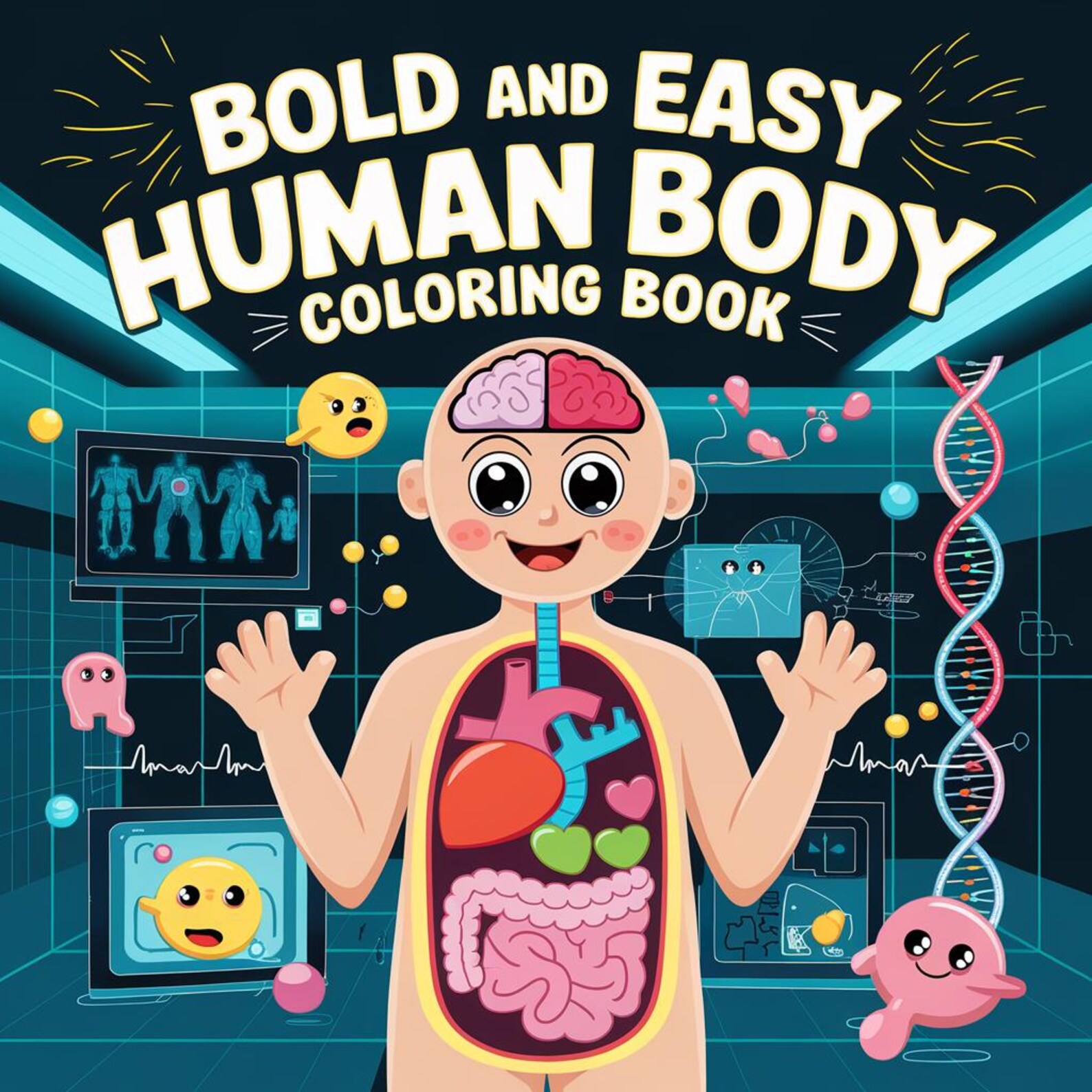 Human Body Coloring Book for Kids: Anatomy & Science Learning - Etsy