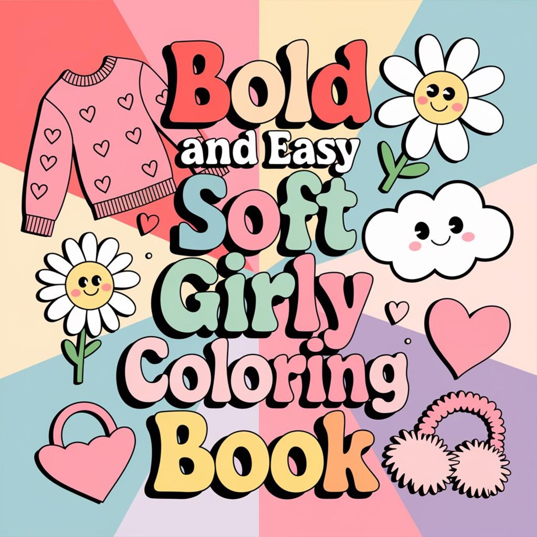 Girls Coloring Book: 250 Soft Girly Pages - Unicorns, Princesses ...
