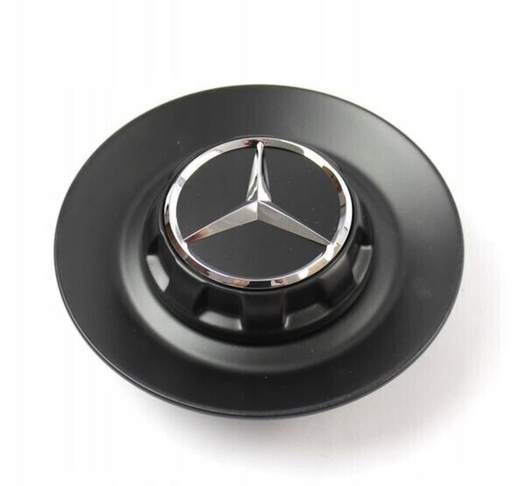 1pc 154mm Black Alloy Wheel Center Hub Cap for Mercedes Benz Satin Matt ...