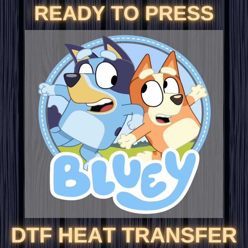 Bluey Heat Transfer - Etsy