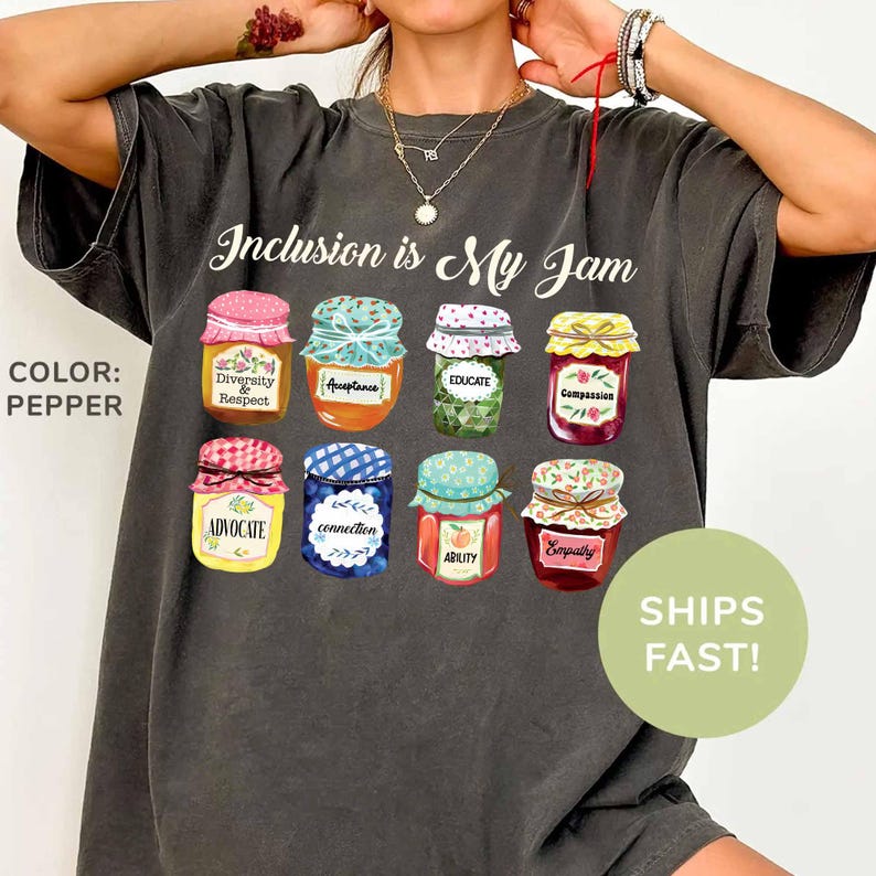 Inclusion is My Jam PNG Digital Download, Autism Awareness Instant ...