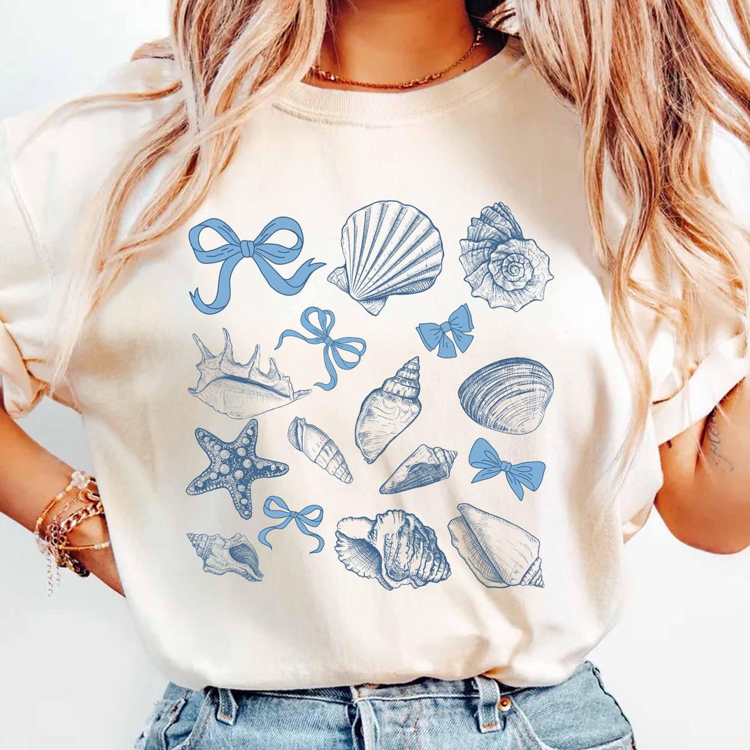 Coquette Seashell PNG, Beach Png, Coastal Png, Retro Summer Png, Summer ...