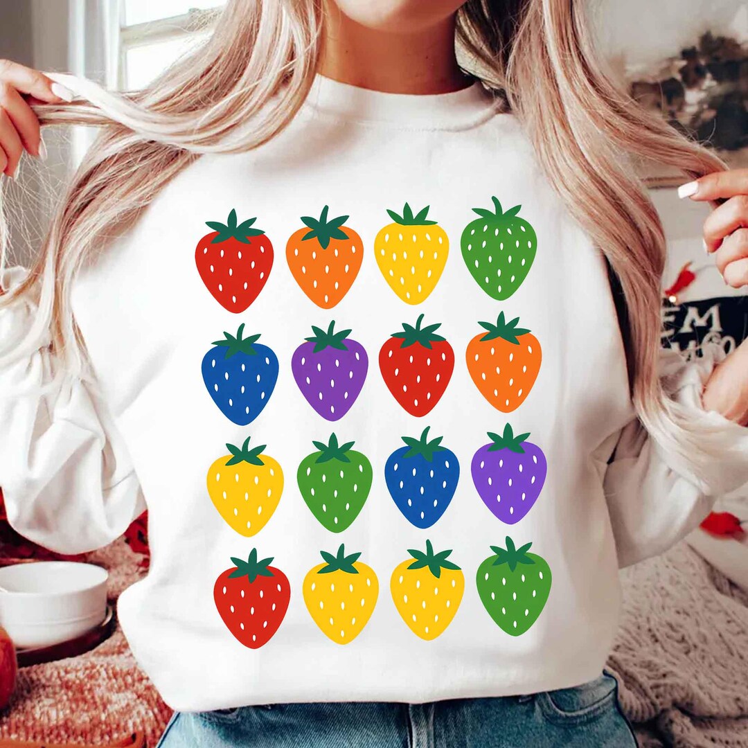 LGBTQ Pride Png, Rainbow Pride Png, Strawberry Trans Rights, LGBTQ Gift ...