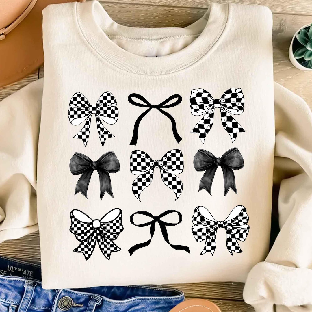 Racing Bow PNG , Checkered Flag Bow , Racing PNG for Sublimation, Race ...