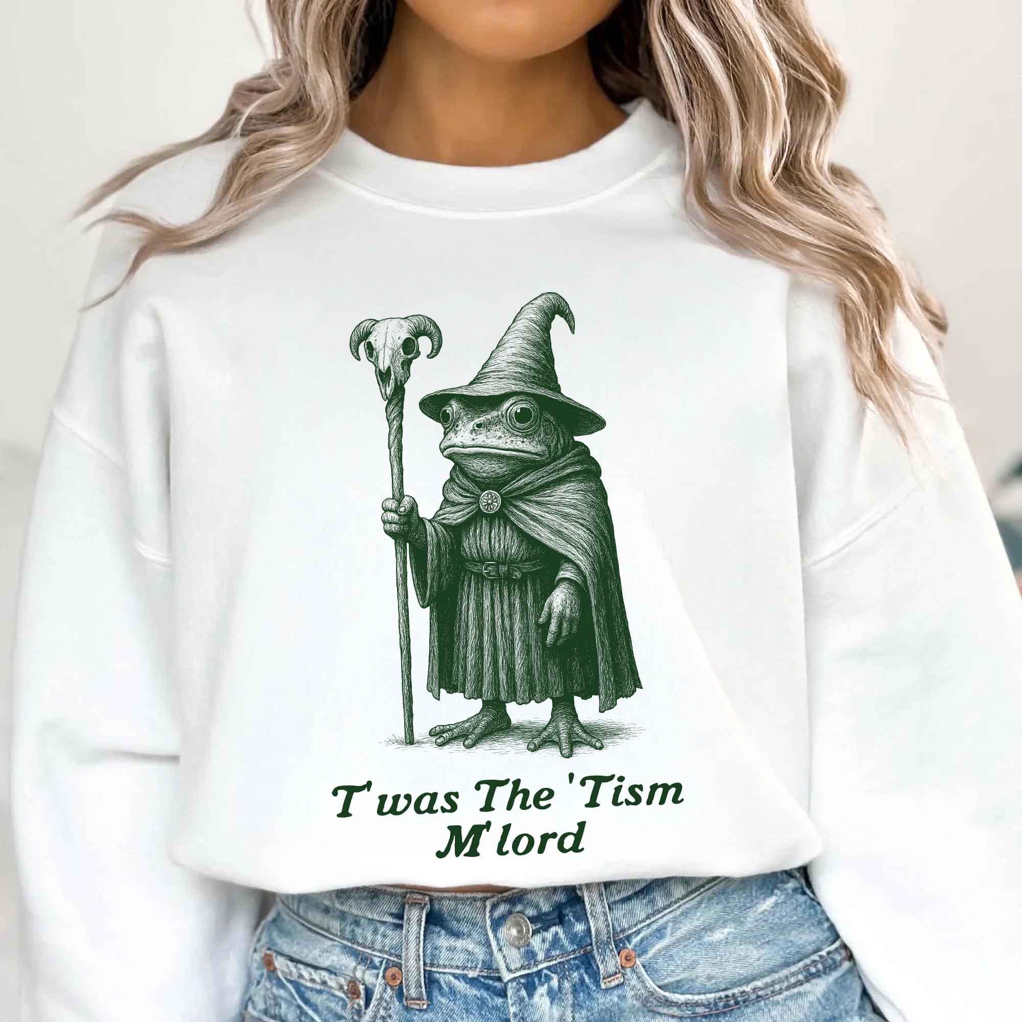 Frog Wizard Meme PNG | ’twas the ’tism M’lord Fantasy Shirt Design ...