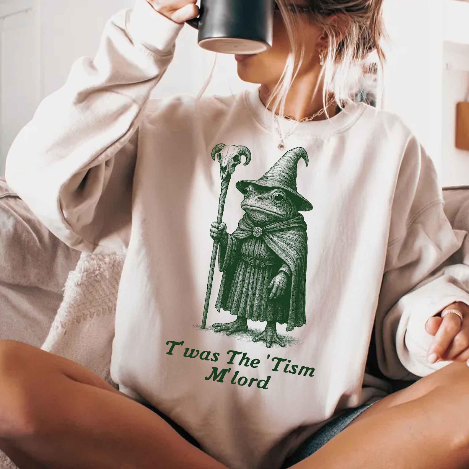 Frog Wizard Meme PNG | ’twas the ’tism M’lord Fantasy Shirt Design ...