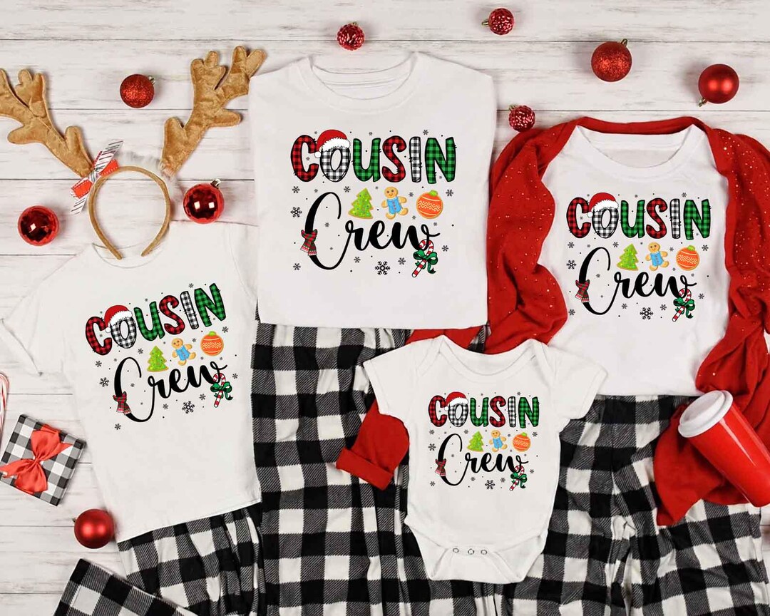 Matching Cousin Crew Christmas Shirts, Cute Family Holiday Outfits ...