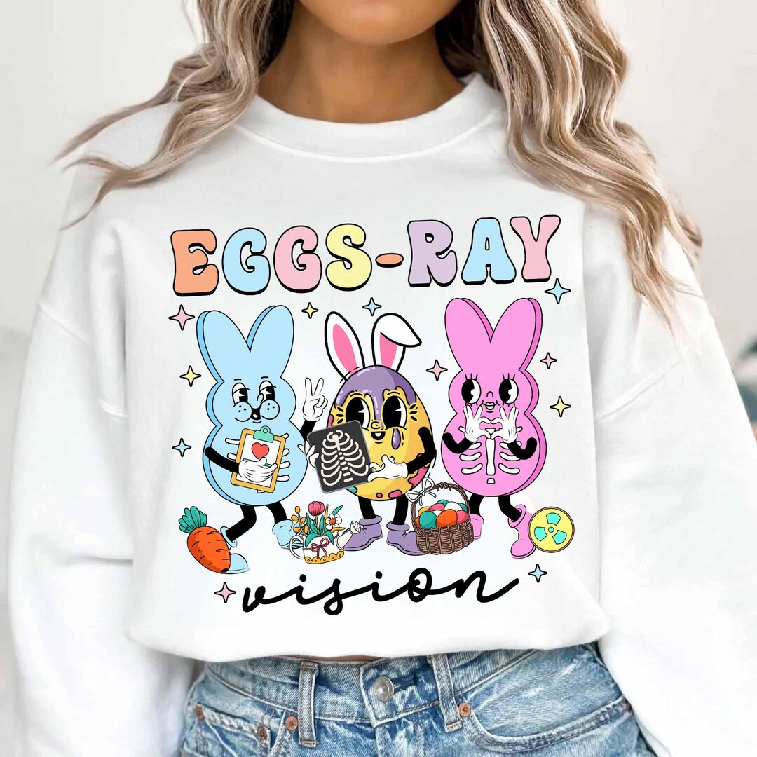 Eggs Ray Vision Nurse Png, RAD Tech Easter Day Png, Radiate Love ...