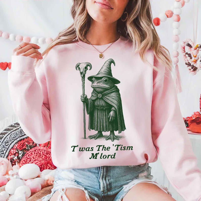Frog Wizard Meme PNG | ’twas the ’tism M’lord Fantasy Shirt Design ...