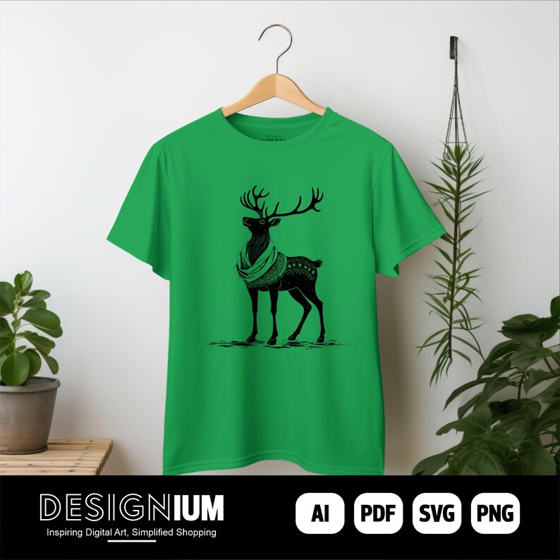 Reindeer SVG Files Christmas SVG Cut Files Reindeer Silhouette Vector ...