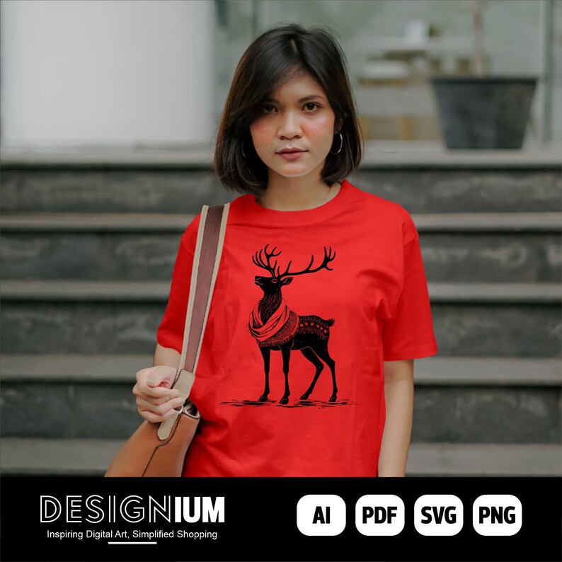 Reindeer SVG Files Christmas SVG Cut Files Reindeer Silhouette Vector ...