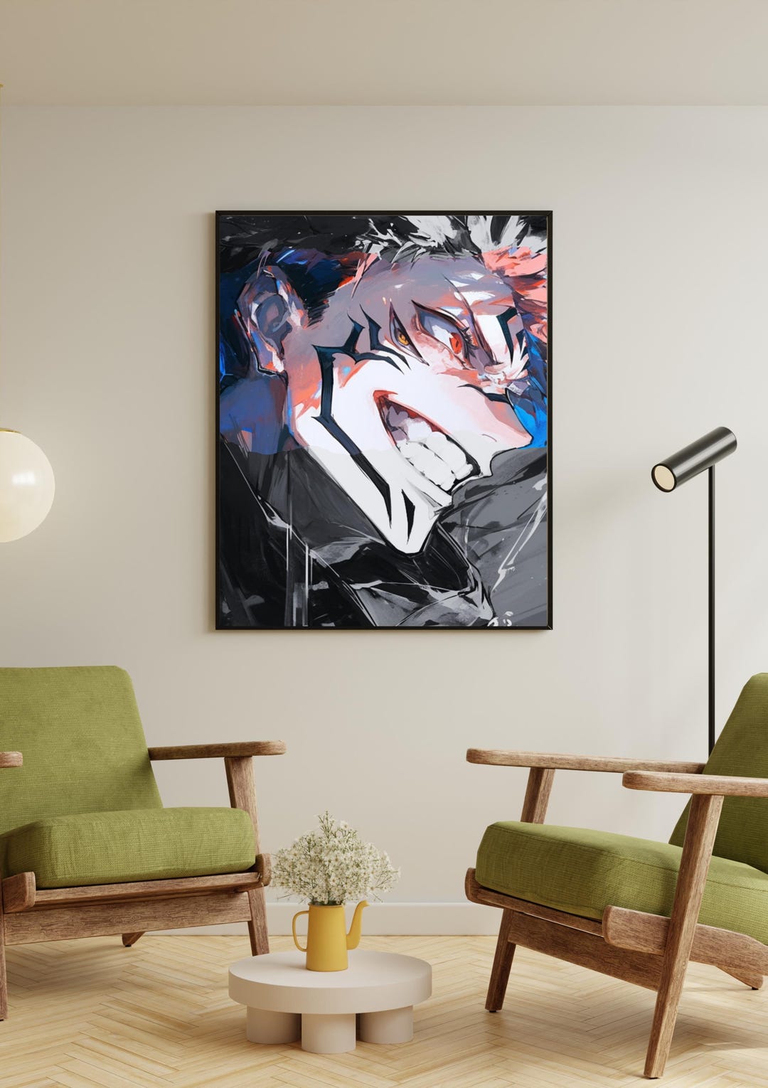 Sukuna Anime Poster, Jujutsu Kaisen Art Poster, Manga Lover Gift, Wall ...