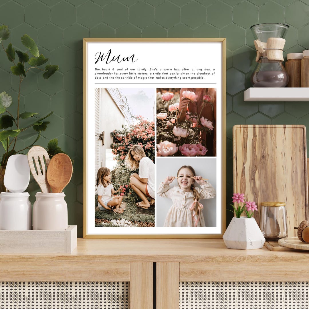 Canva Print Editable Template, Personalised Print, Gift for Mum ...