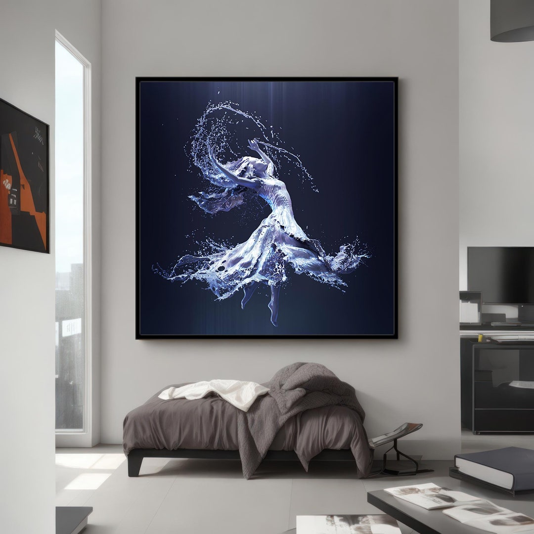 Utopian Art Dancing in the Rain Wall Art Print on Canvas, Utopian Art ...